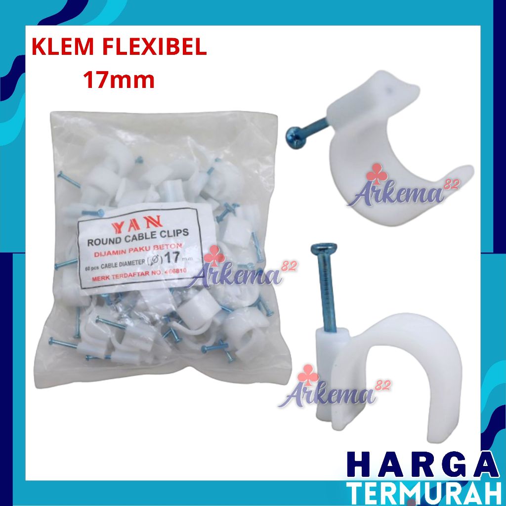Jual KLEM KABEL 17 MM | KLEM SELANG FLEXIBLE AC | KLEM FLEXIBLE | PAKU ...