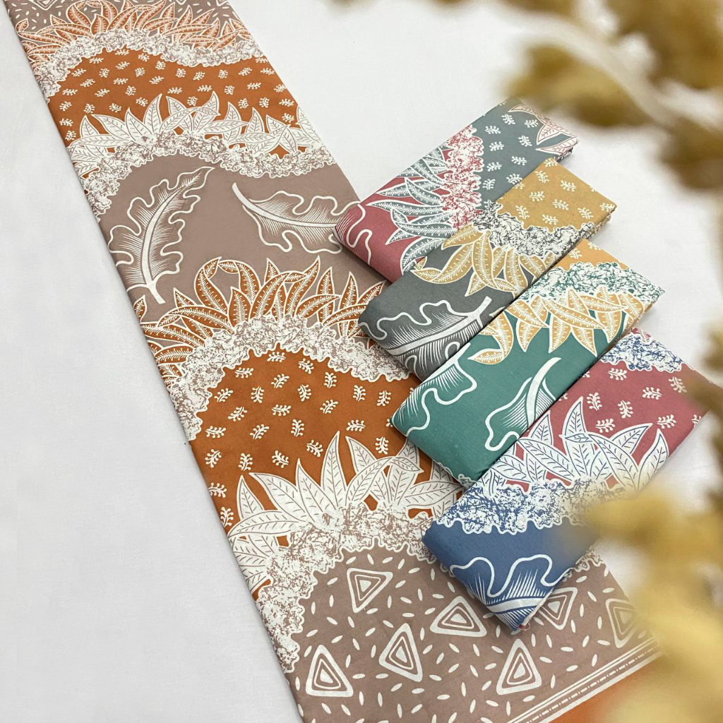 Jual Kain Batik Murah Kekinian Kain Batik Seragam Bridesmaid Motif Daun ...