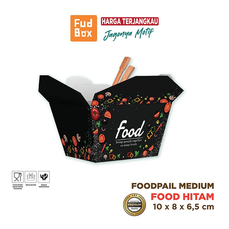 Jual Food Pail Motif Medium 50 pcs | Paper Rice Food Pail Motif Food ...