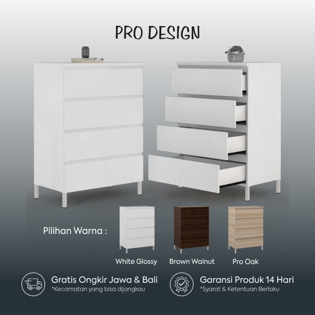 Jual Pro Design Cloud CD4 NEO Lemari Laci | Shopee Indonesia