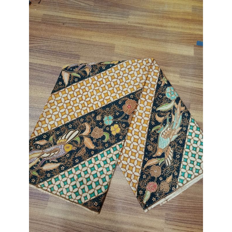 Jual Kain batik full tulis canting asli motif kawung kombinasi bunga ...