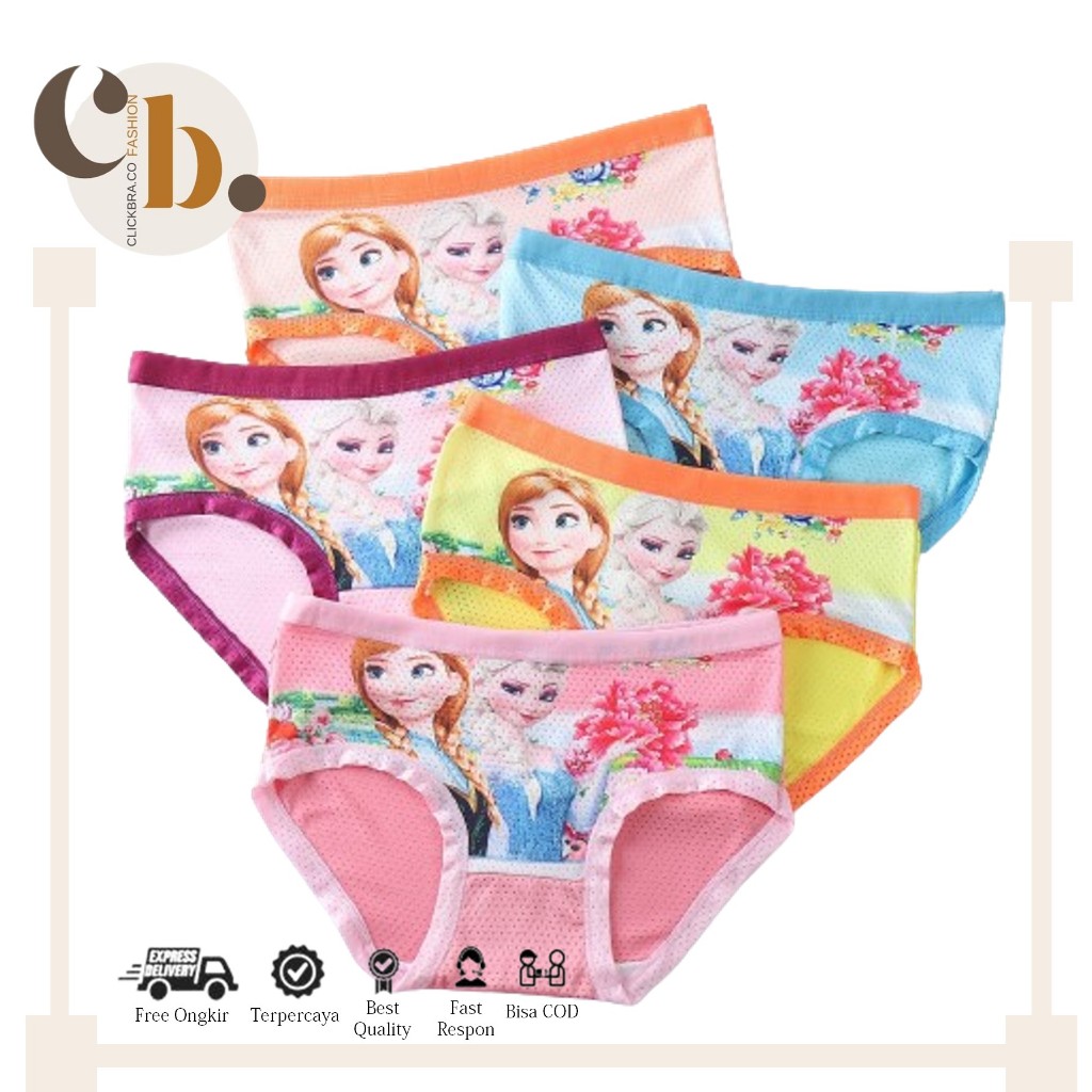 Jual CLICKBRA | CD1348 Celana Dalam Segitiga Anak Perempuan katun Motif ...