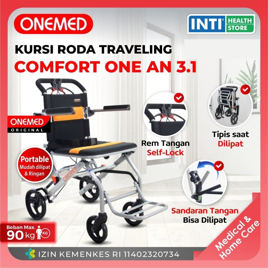 Jual Onemed | Kursi Roda Travel Comfort One 30 AN 3.1 | Wheelchair ...