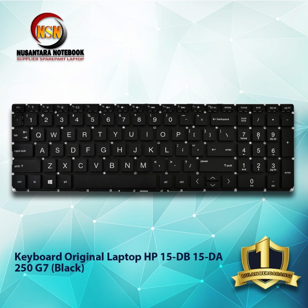 Jual Keyboard Original Laptop HP PAVILION 15-DB 15-DA 250 G7 (Black ...