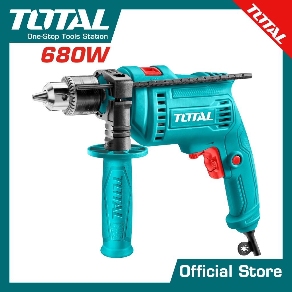 Jual TOTAL Impact drill/Bor Impact 680W 13mm Variable speed control ...