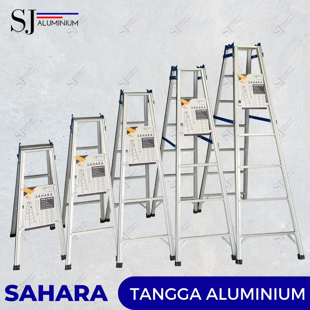 Jual SAHARA - Tangga Lipat Aluminium Ladder Multifungsi & Jumbo Tahan ...