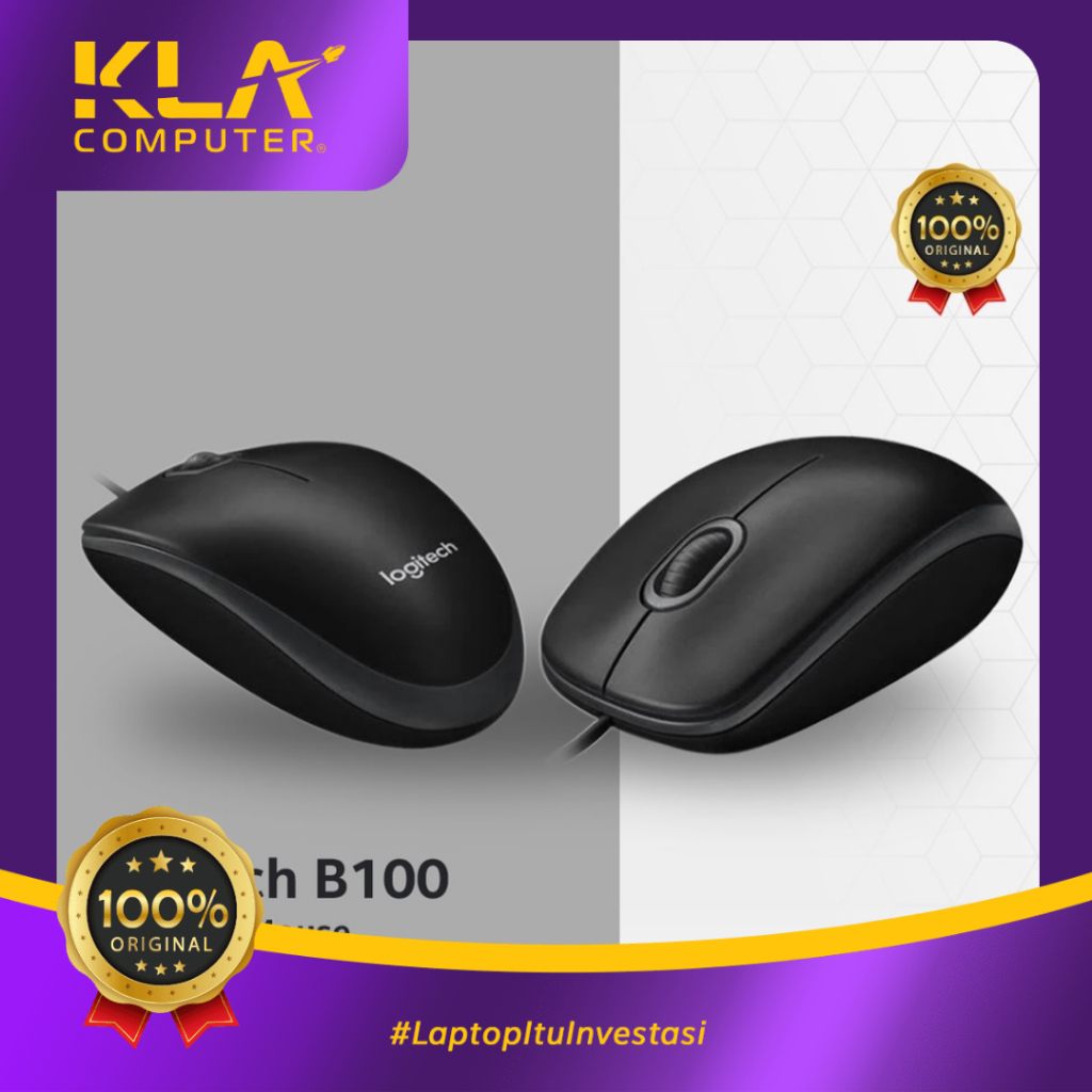 Jual Logitech Mouse B100 Original Garansi Resmi 1 Tahun | Shopee Indonesia