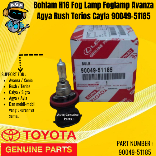 Jual Bohlam H16 Fog Lamp Foglamp Avanza Agya Rush Terios Cayla 90049 ...