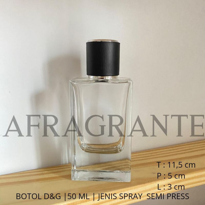 Jual botol parfum d&g 50 ml semi press- botol parfum isi ulang 50 ml- botol parfum spray ...
