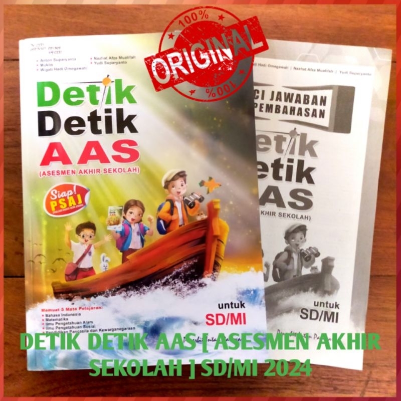 Jual Detik Detik AAS ( Asesmen Akhir Sekolah ) SD/MI 2024 + Kunci ...