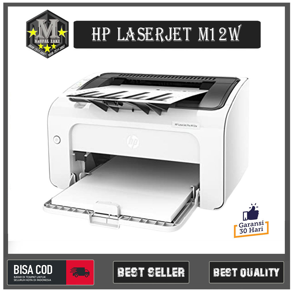 Jual Printer HP LaserJet Pro M12w M 12 w siap pakai | Shopee Indonesia