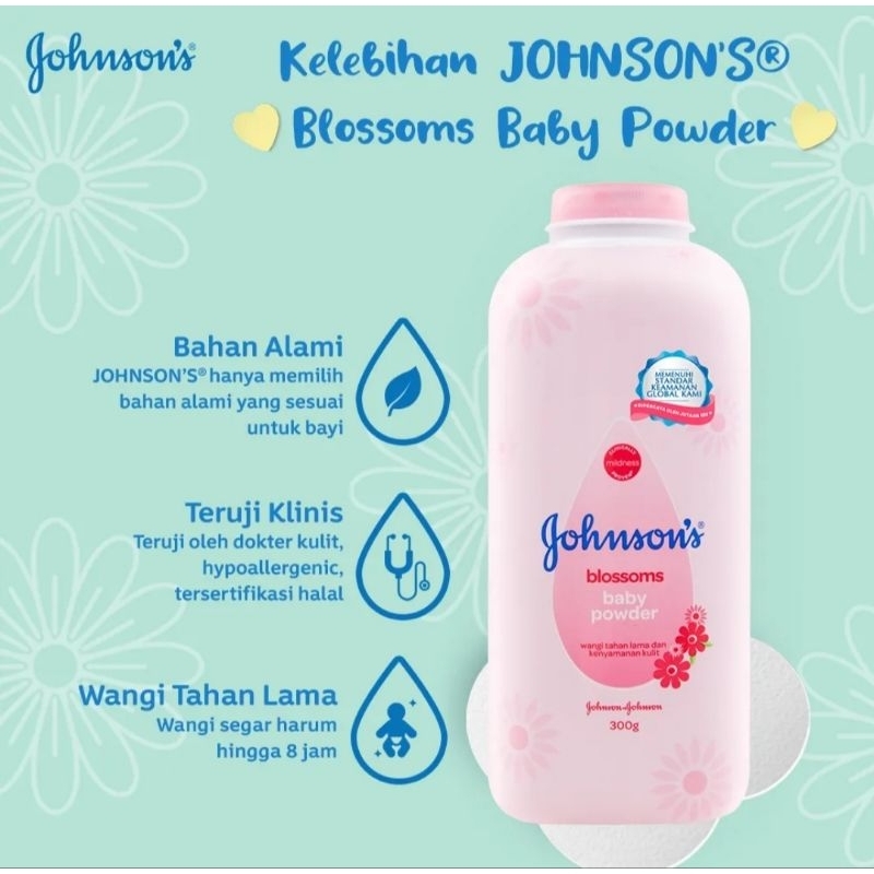 Jual JOHNSON'S Blossoms Baby Powder - Bedak Bayi 500gr | Shopee Indonesia