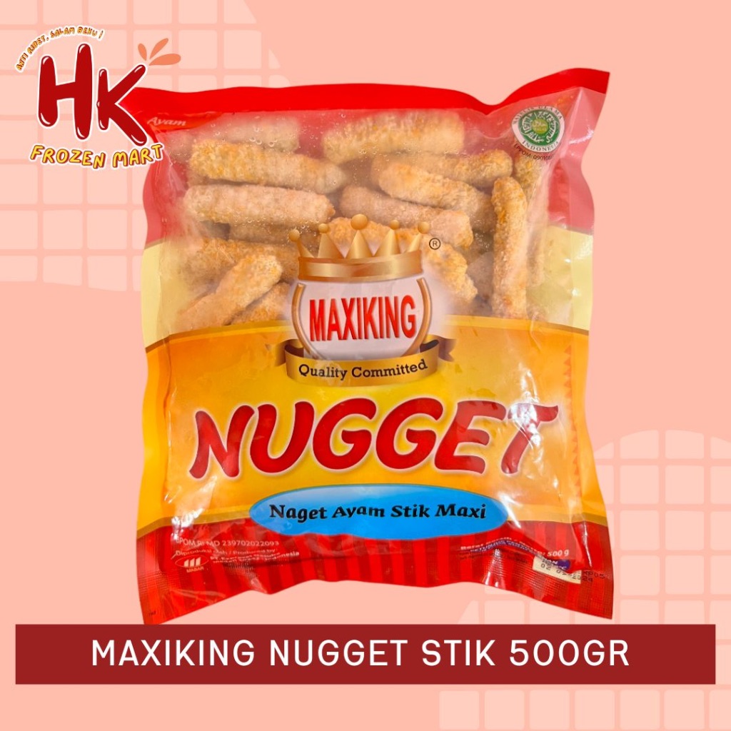 Jual Maxiking Nugget Stick 500gr | naget ayam chicken bentuk stik coin ...