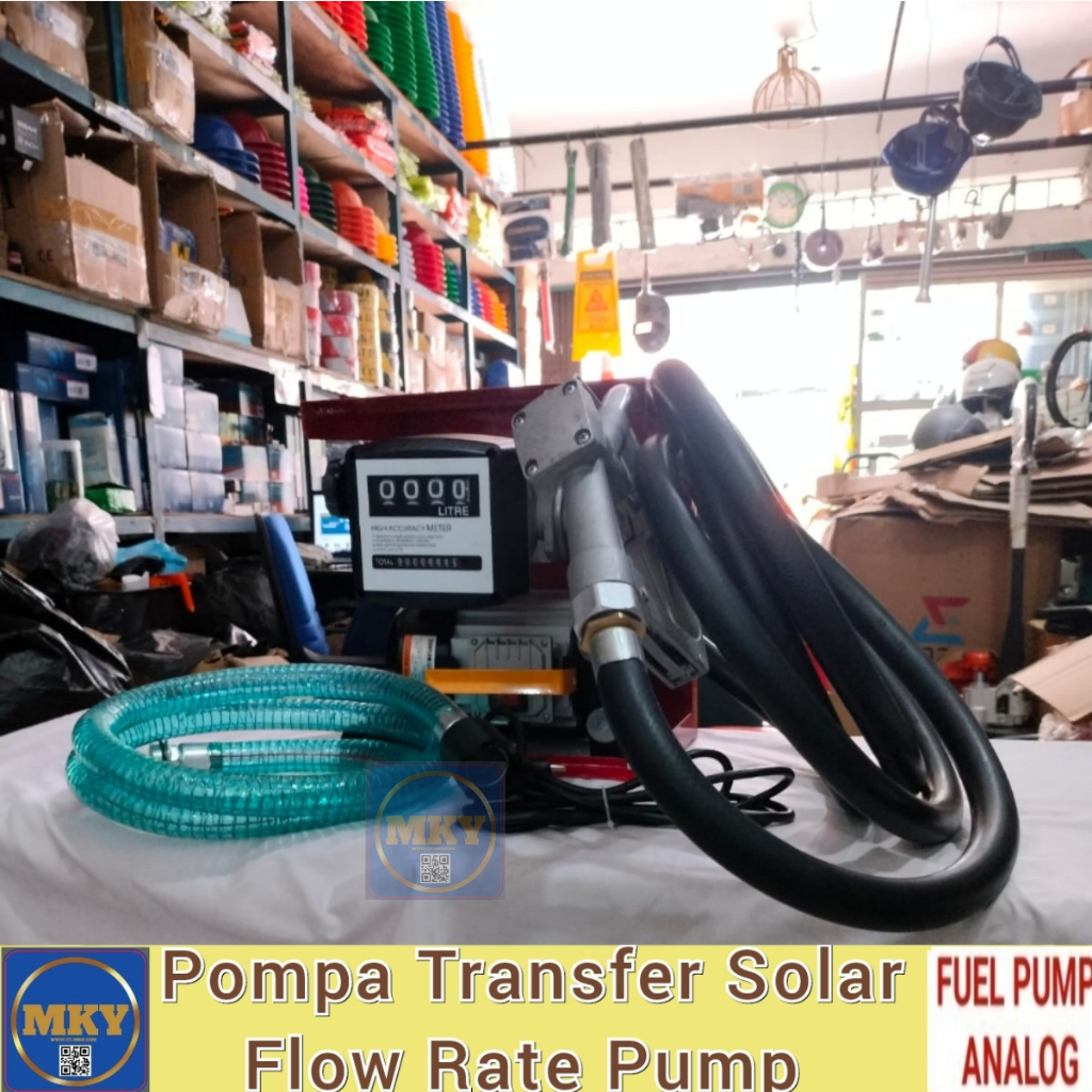 Jual Flow Meter Minyak Solar Set//Pompa Transfer BBM Analog | Shopee ...