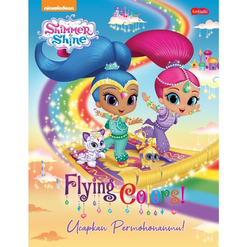Jual (TEBAL) Buku Mewarnai Shimer & Shine Flying Colors Poster-poster ...