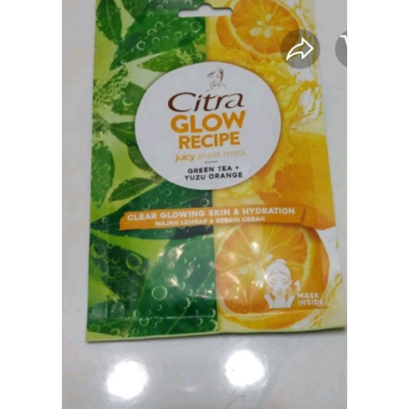 Jual MASK CITRA GLOW RECIPE | Shopee Indonesia