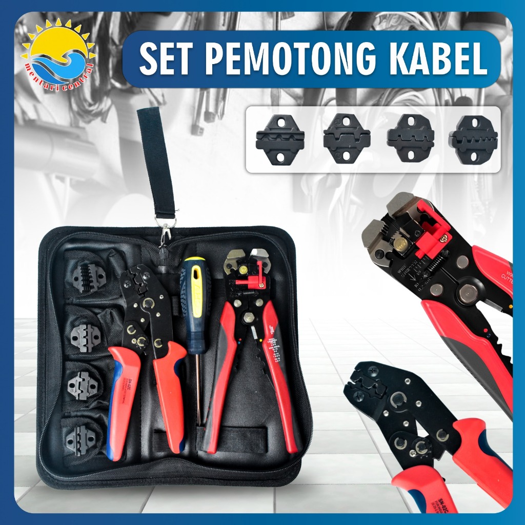 Jual Tang pengupas kabel dan pemotong kabel automatic wire stripper set ...