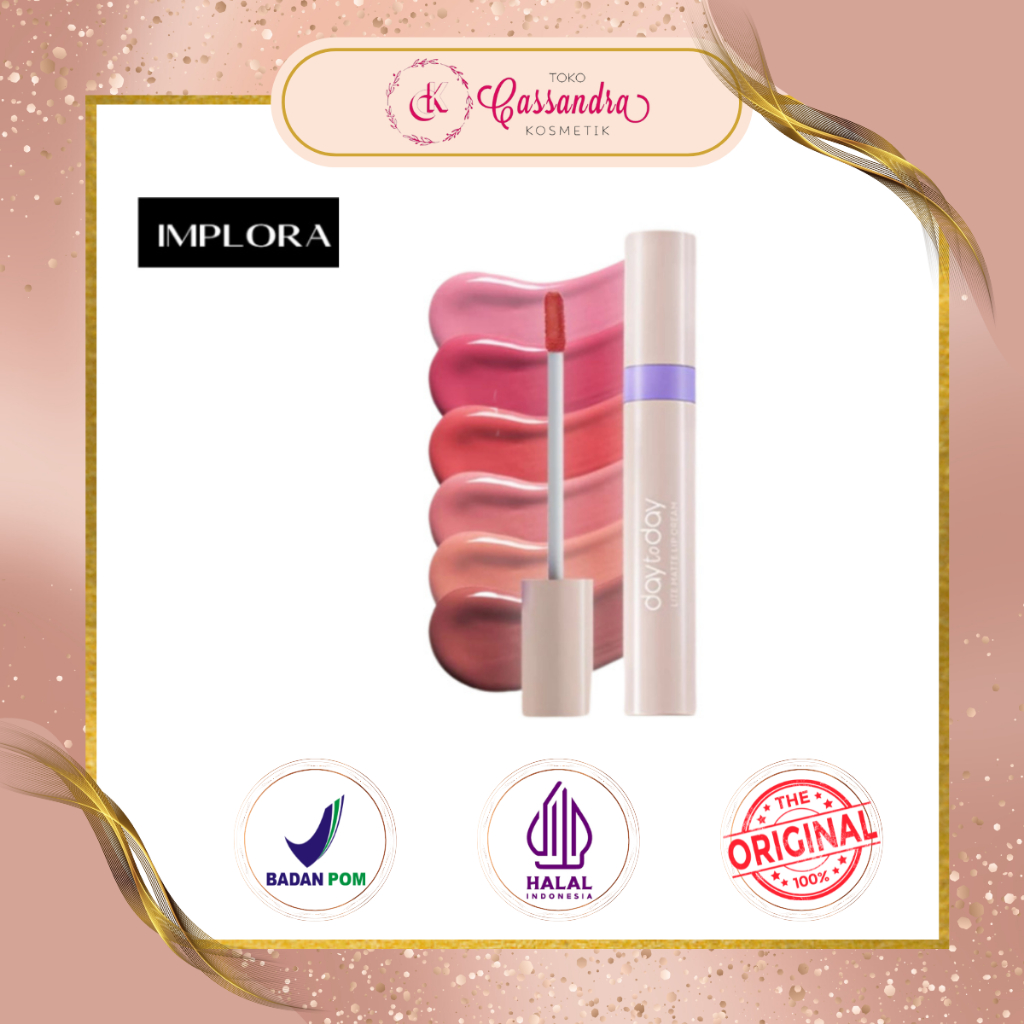 Jual IMPLORA LITE MATTE LIP CREAM DAY TO DAY SERIES | Shopee Indonesia