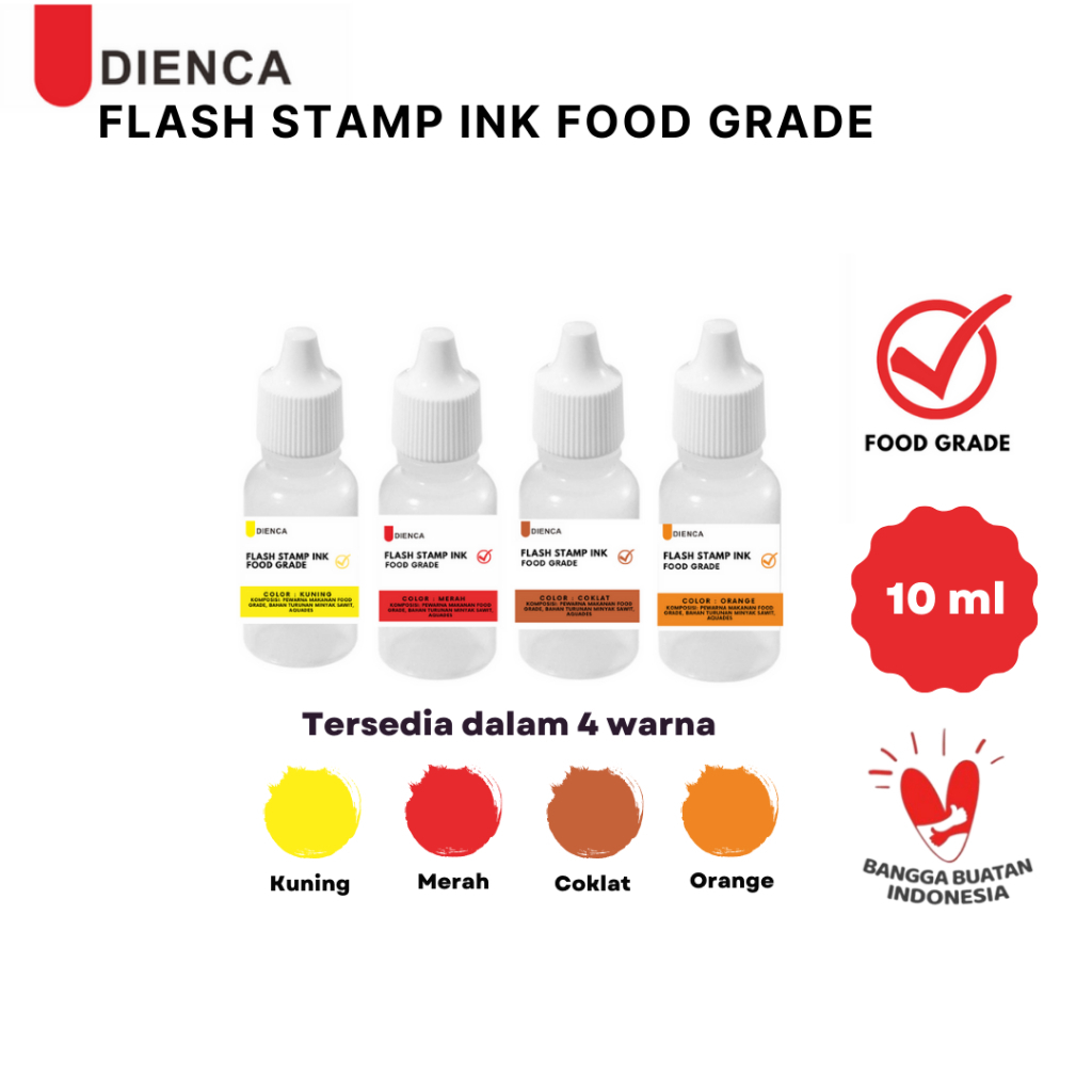 Jual Dienca Tinta Stample Food Grade 10ml | Shopee Indonesia
