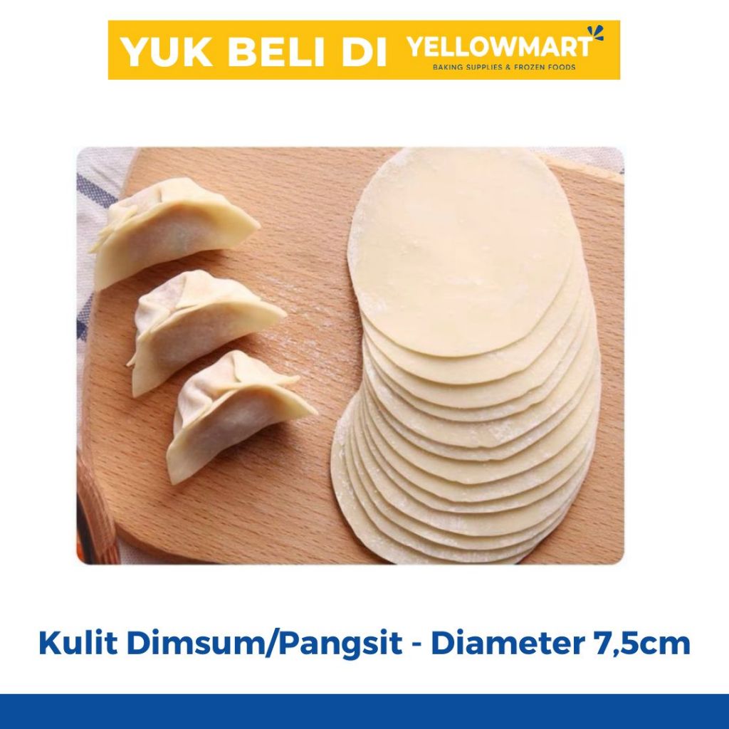 Jual Kulit Dimsum/Pangsit 50 lembar - Diameter 7,5cm | Shopee Indonesia