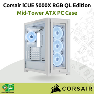 Jual Corsair iCUE 5000X RGB QL Edition - True White | Casing PC Gaming ...