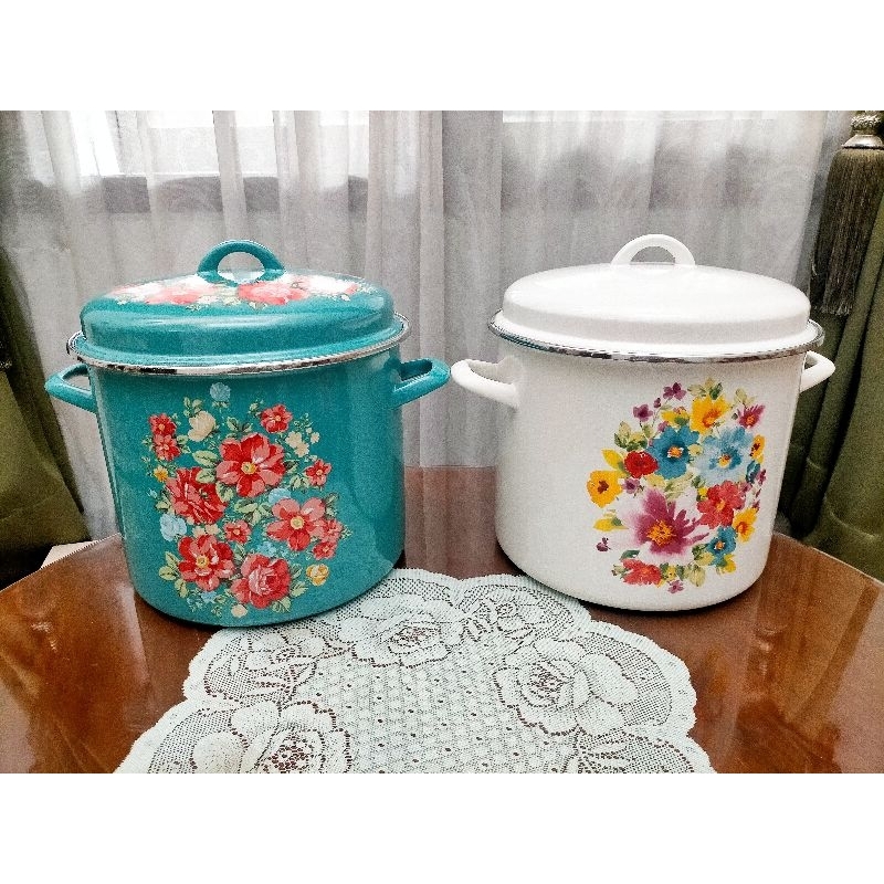 Jual Panci D 28cm 12QT Enamel Tebal - Bunga | Shopee Indonesia