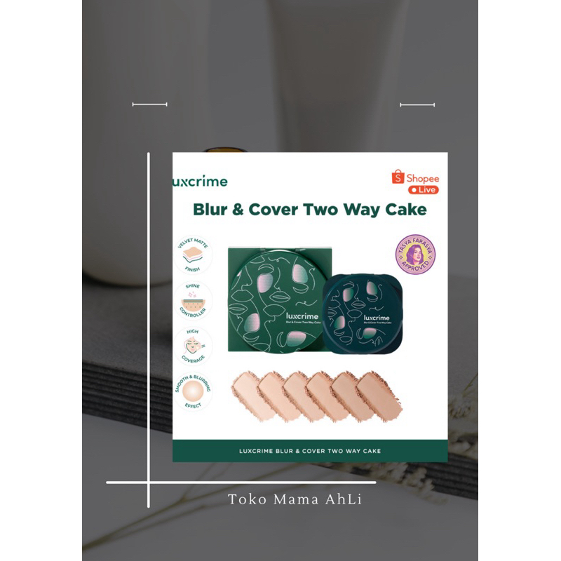 Jual Luxcrime Blur & Cover Two Way Cake 8.5gram/ Two Way Cake Luxcrime ...