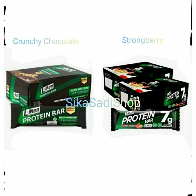 Jual L-Men Protein Bar Crunchy Chocolate - Strongberry 12 Pcs | Shopee ...