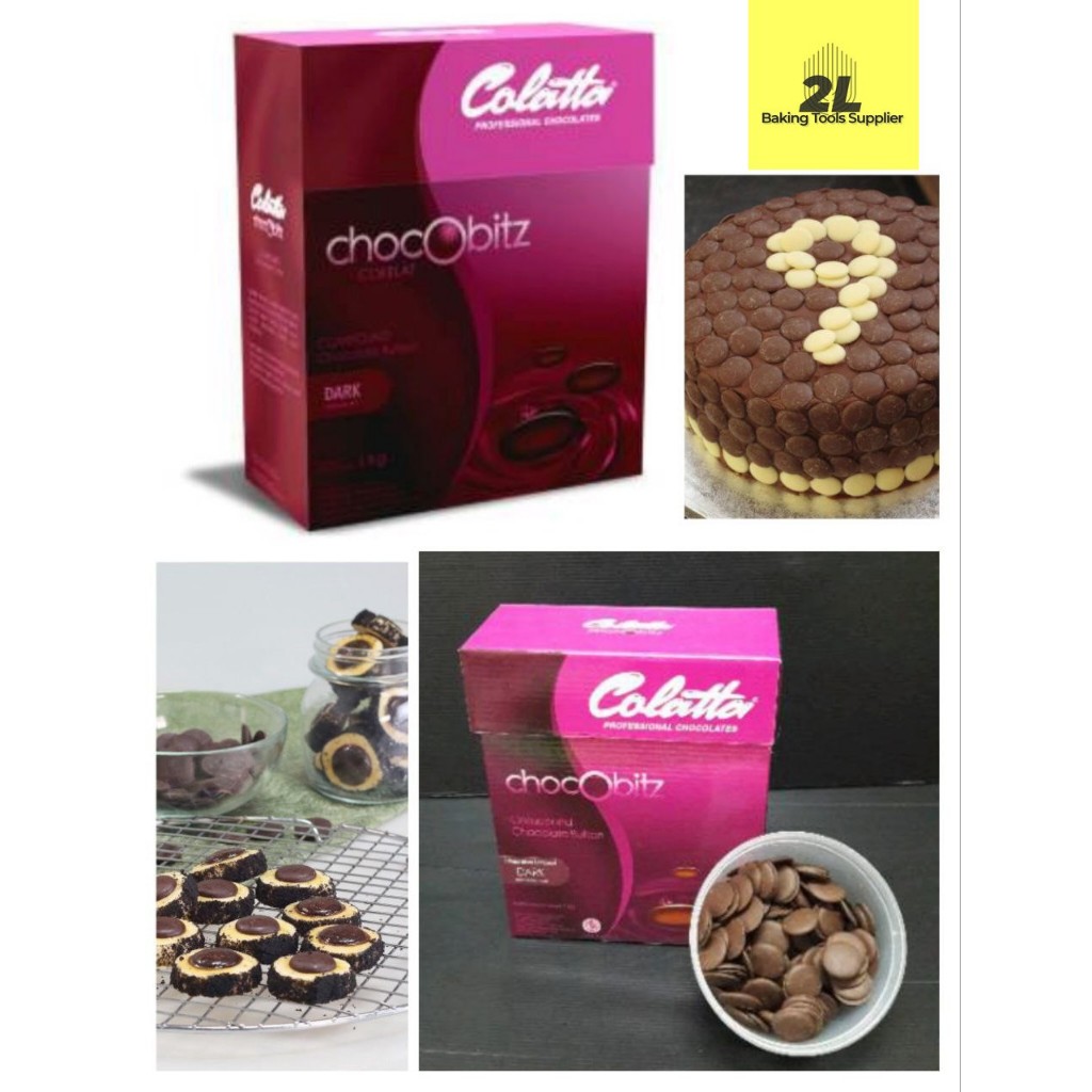 Jual Colatta Chocobitz Button Compound coklat kancing bulat 1 KG ...