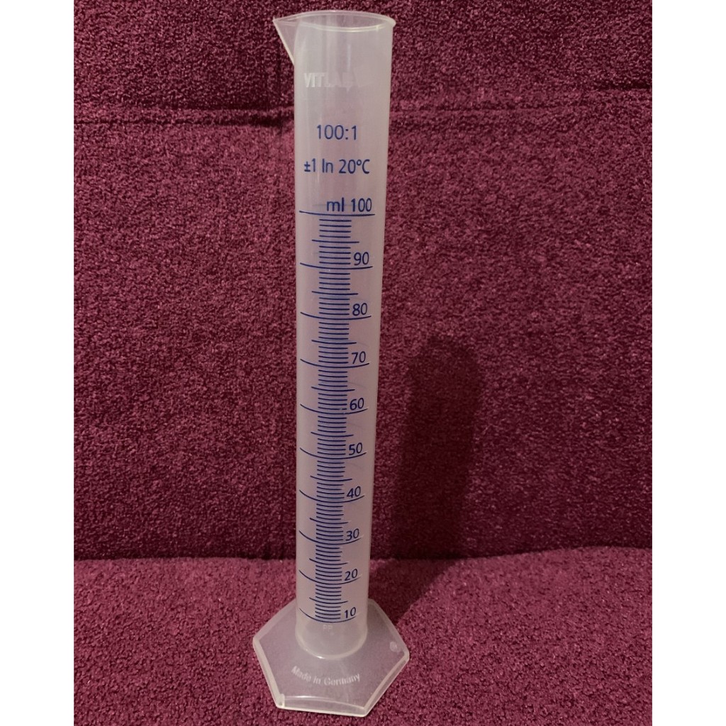 Jual VITLAB Gelas Ukur 100 ml Blue Scale PP | Shopee Indonesia