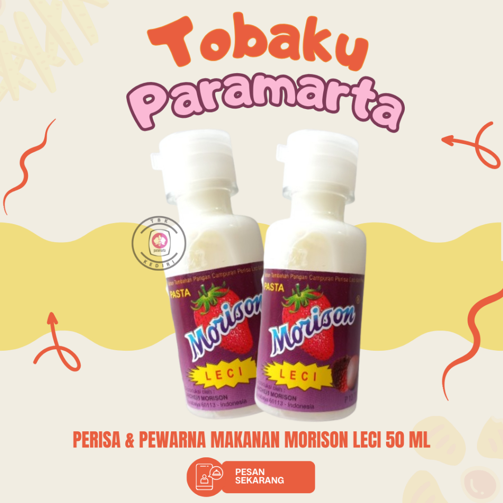 Jual PEWARNA DAN PERISA MAKANAN MORISON RASA LECI 50 ML / PEWARNA DAN ...