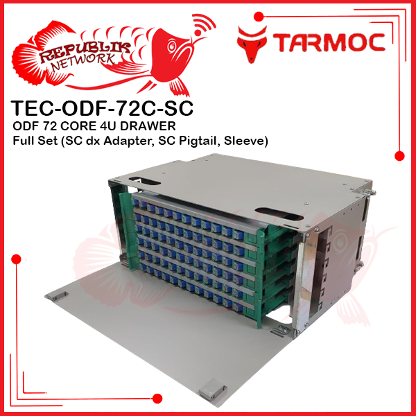 Jual Fiber Optic ODF/OTB 72 Core SC Lengkap Rackmount | ODF 72C SC ...