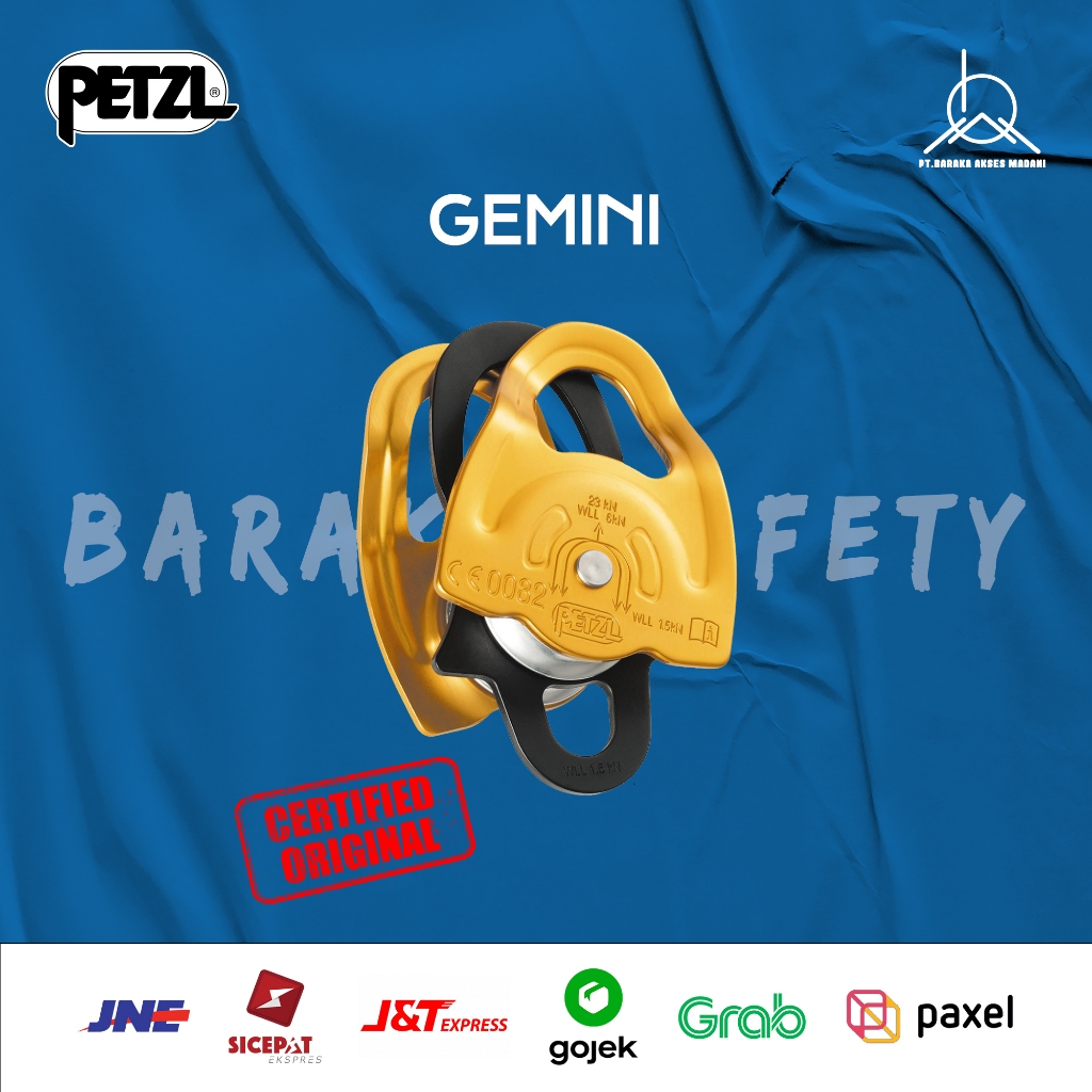 Jual PETZL GEMINI Highly Efficient and Lightweight Double Prusik Pulley for Professional ...