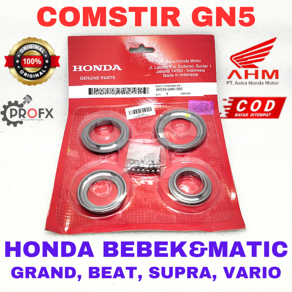 Jual COMSTIR BEARING STANG GN5 HONDA BEBEK DAN MATIC GRAND, BEAT ...