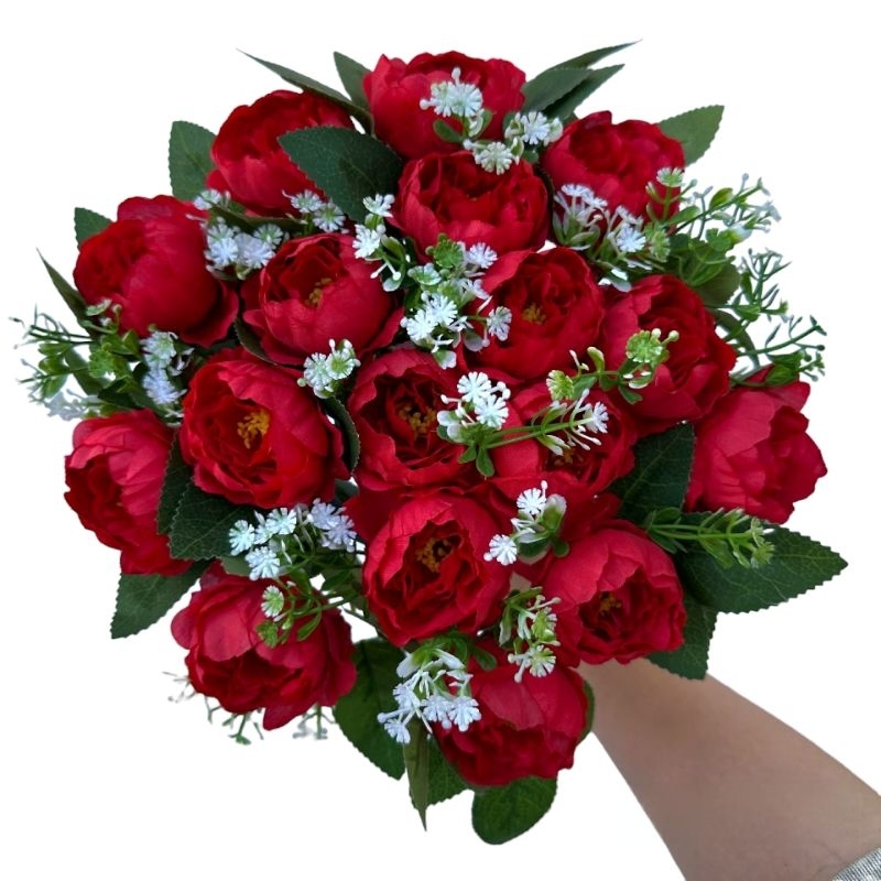 Jual Buket Bunga Peony Grup 18 Cabang Dekorasi | Shopee Indonesia