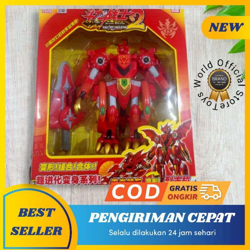Jual MAINAN ANAK ROBOT DRAGON KING 2 / DRAGON WARRIOR UKURAN 10 INCH ...