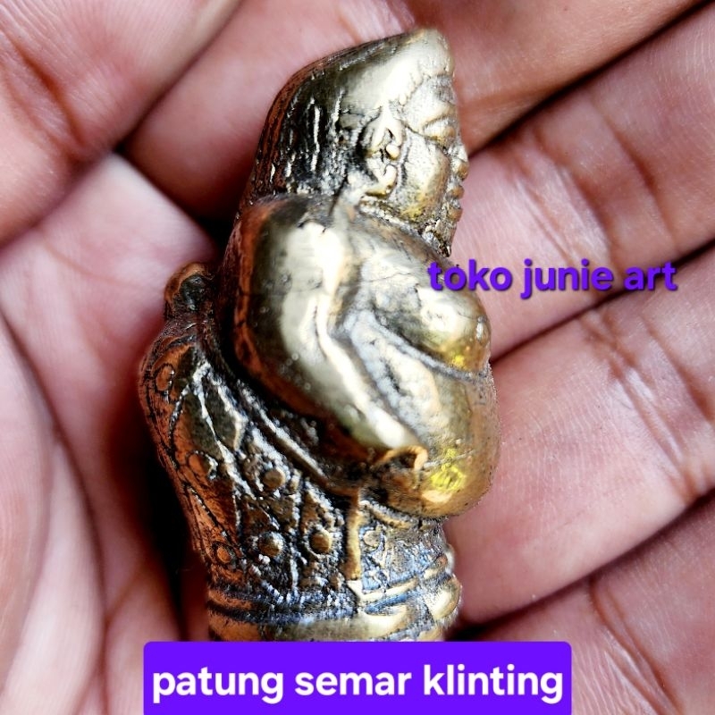 Jual PATUNG SEMAR BADRANAYA KUNINGAN EMAS ANTIK / SEMAR KLINTHING ...