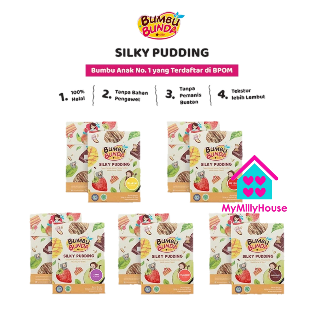 Jual Silky Pudding Anak Bumbu Bunda Elia / Snack MPASI / Silky Puding ...