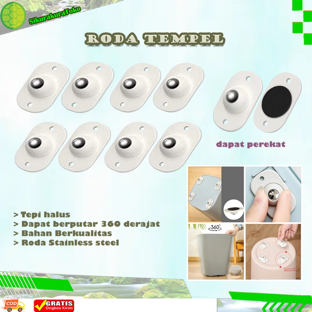 Jual (SKR) Roda Tempel Serbaguna TroliStainless Roda Kastor Kecil Troly ...
