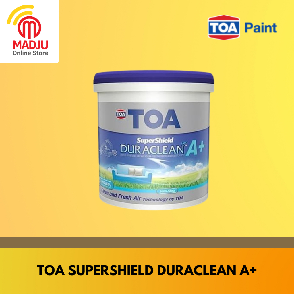 Jual TOA Supershield Duraclean A+ - Cat Tembok PREMIUM Interior / Cat ...