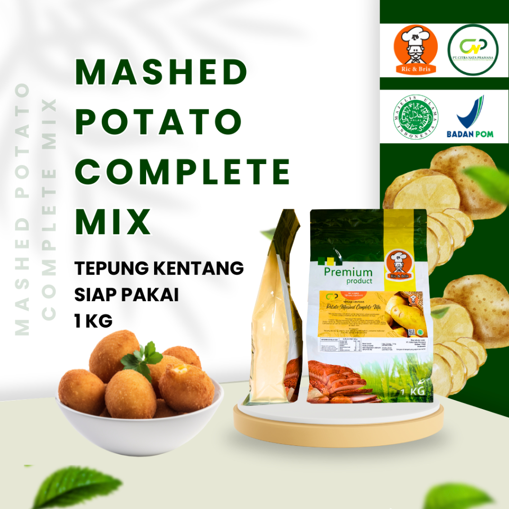 Jual R&B Instant Mashed Potato Powder 1kg / Tepung Kentang Asli Instan ...