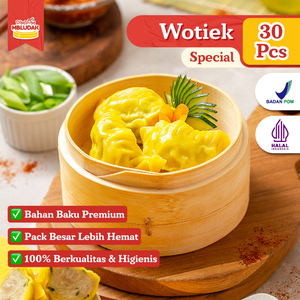 Jual Dimsum Mbludak Wotiek Frozen Dimsum Halal 30 Pcs | Shopee Indonesia