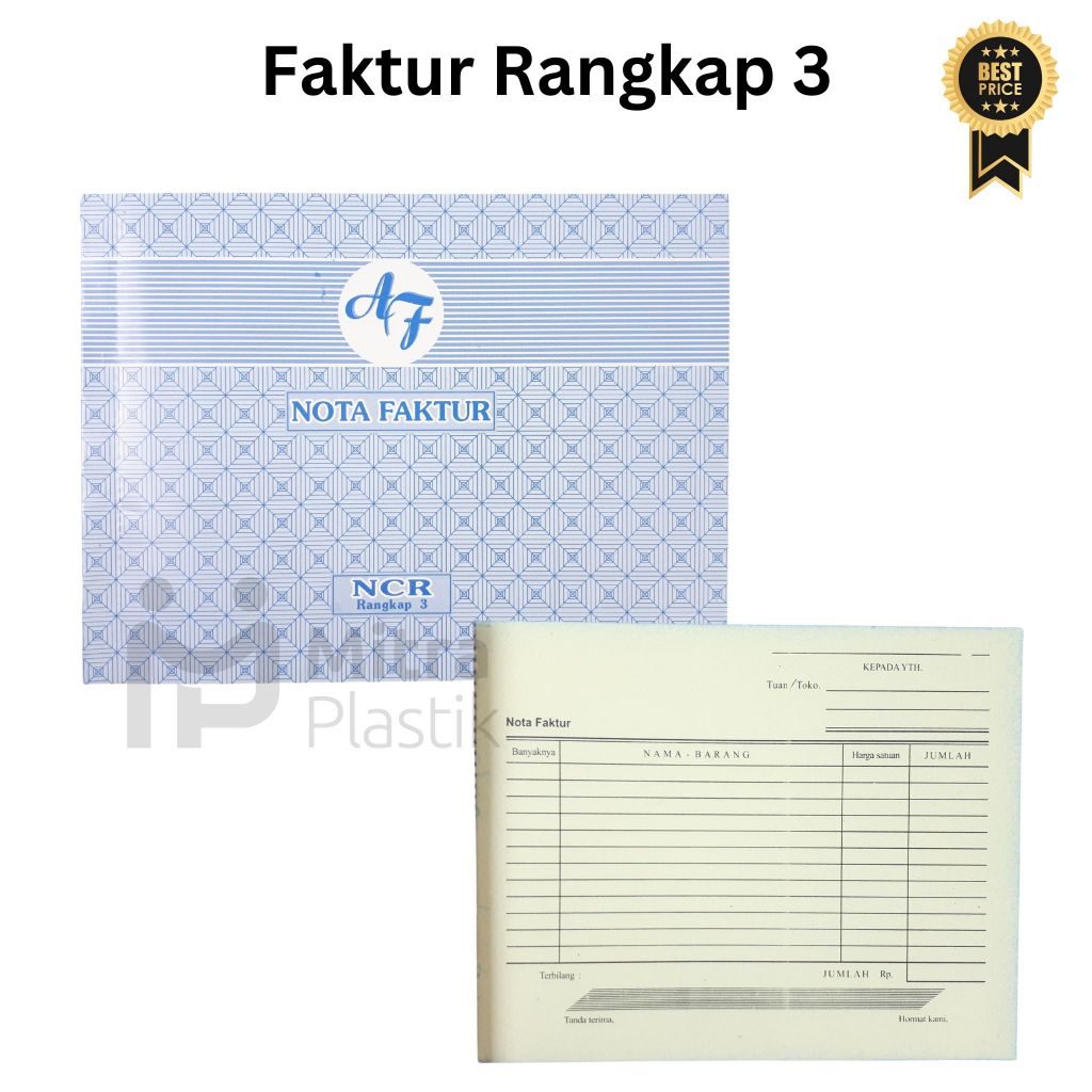 Jual Buku Nota Faktur 3 Ply NCR Faktur Rangkap 3 AF | Shopee Indonesia