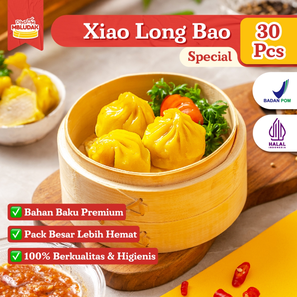 Jual Dimsum Mbludak Xiao Long Bao Frozen Dimsum Special Halal 30 Pcs ...