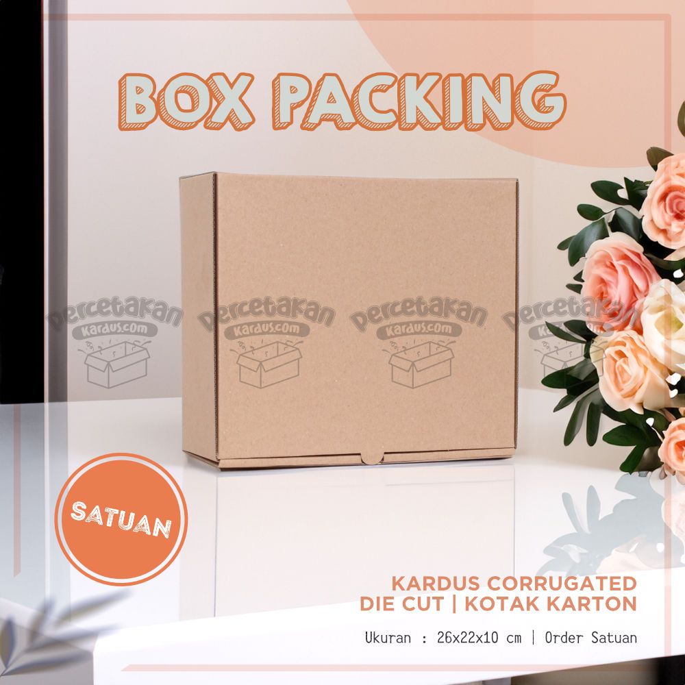 Jual Kardus Corrugated 26x22x10 CM | Die Cut | Kotak Karton | Box ...