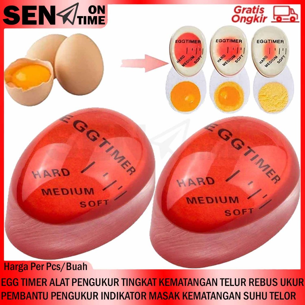 Jual Alat Pengukur Kematangan Merebus Telur Ayam Bebek Rebus Egg Timer ...