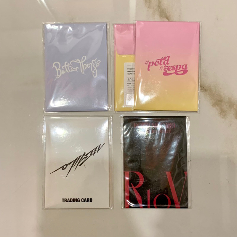 Jual [ready stock] official SEALED trading card aespa red velvet md ...