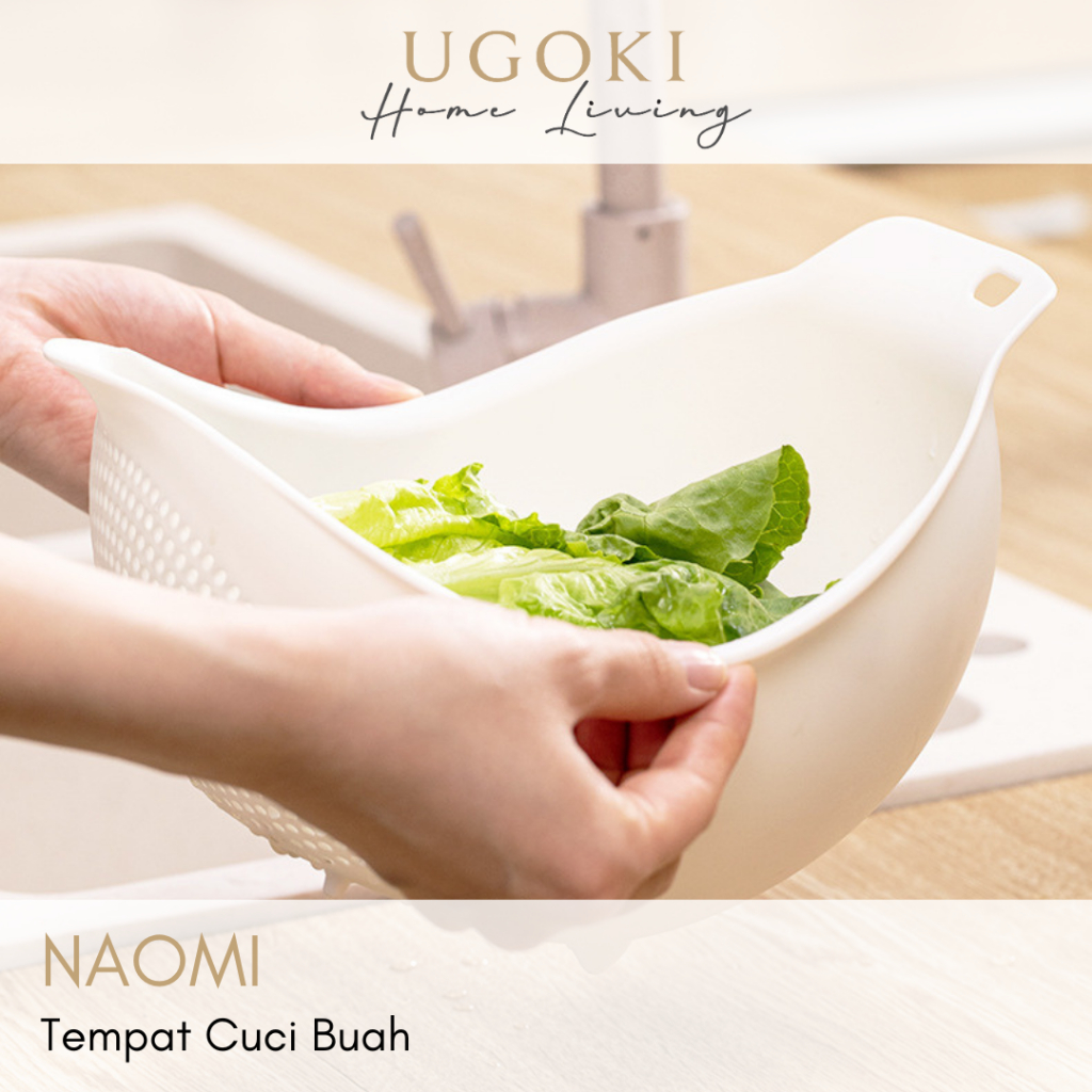 Jual |UGOKI| NAOMI Wadah Cuci Sayuran Serbaguna Wadah Tiris Beras Mudah ...