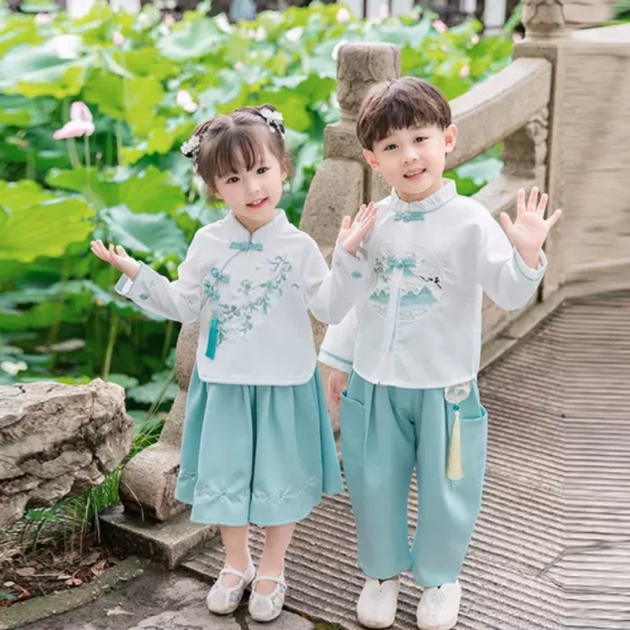 Jual Boy Girl Couple Cheongsam Baju imlek anak laki perempuan Chinese ...
