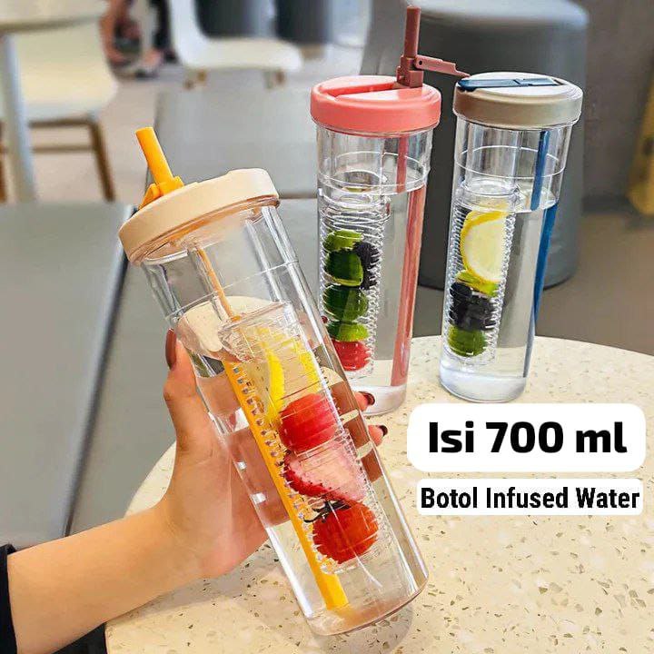 Jual Botol Minum Infused 700ml / Botol Minum Sedotan / Botol Sedotan ...